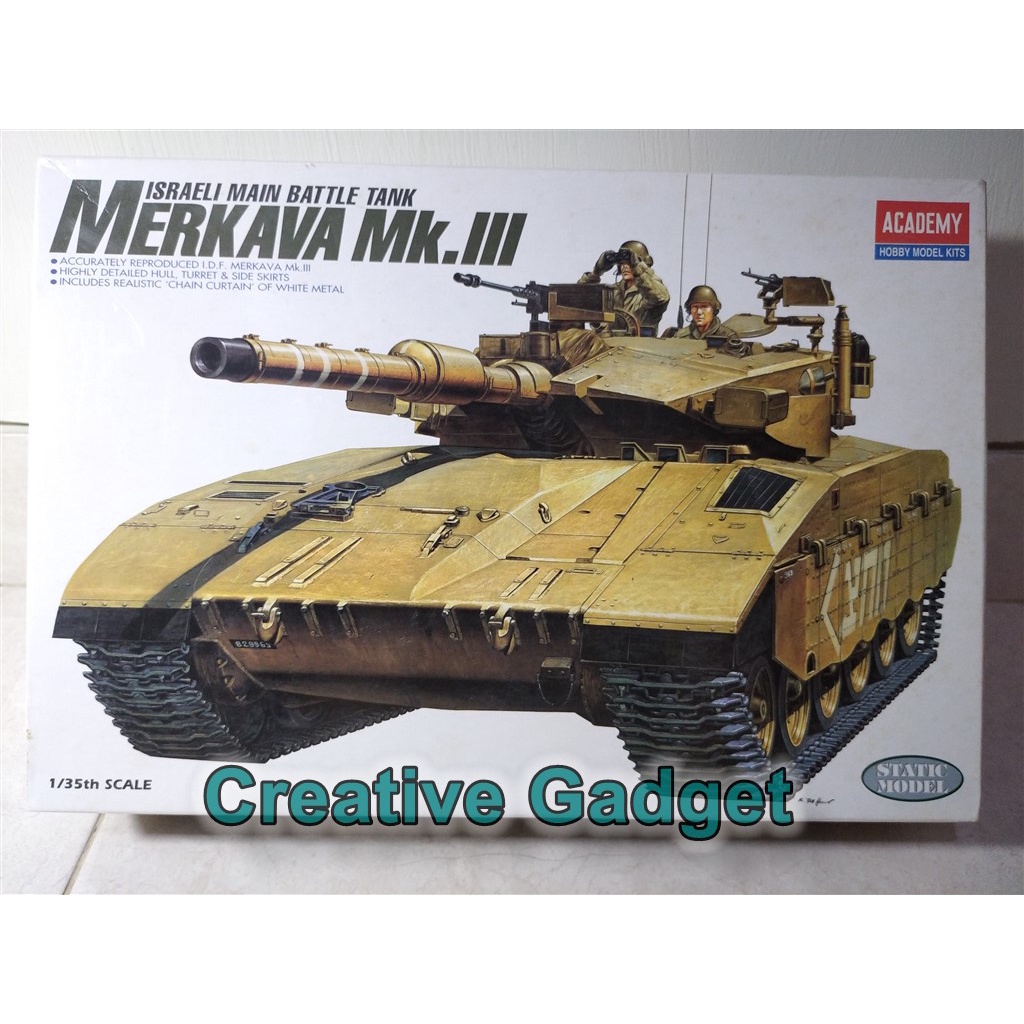 Jual Tank Merkava Mk.III - Israeli Main Battle Tank - Model Kit / Mokit ...