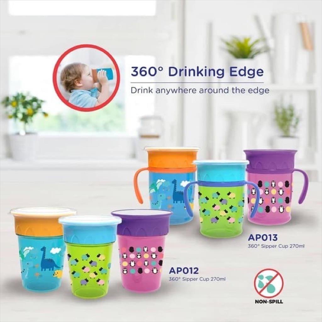 Jual Baby Safe 360 Sipper Cup With Handle 270ml AP013/ Babysafe Sippy ...