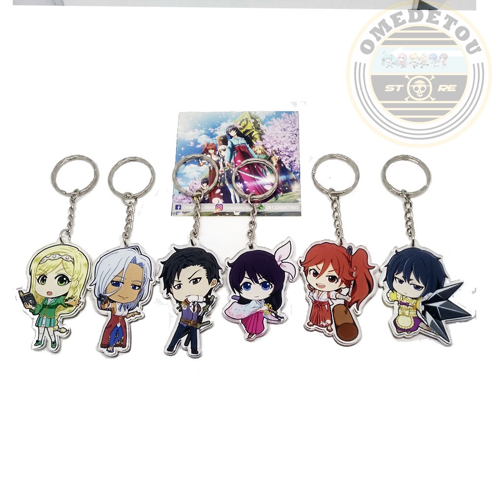 Jual Gantungan Kunci Anime Shin Sakura Taisen the Animation 1 Set - 6 ...
