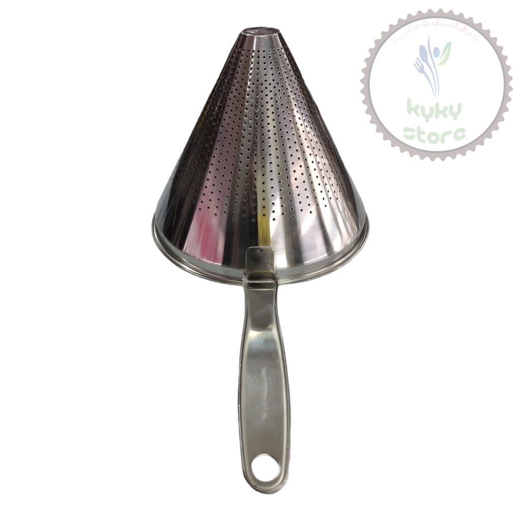 Jual Saringan Kerucut Segitiga 22cm - Conical Strainer Chinese Colander ...