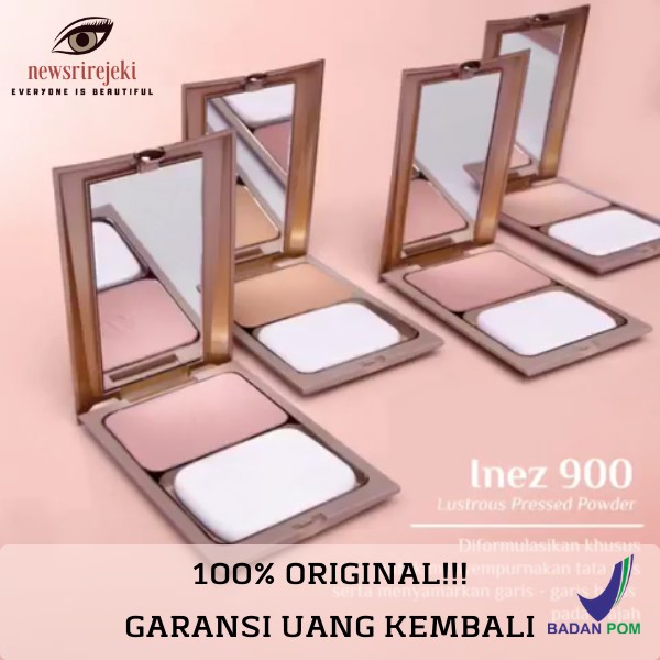 Jual Inez 900 Lustrous Pressed Powder Bedak Refill Full Case | Shopee ...