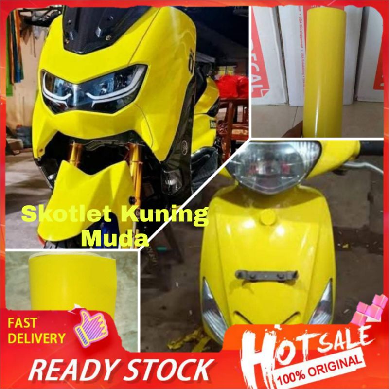 Jual Stiker Scotlite Motor Kuning Lemon Glossy Sticker Kuning Glossy ...