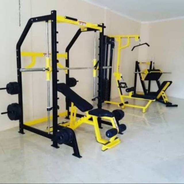 Jual Alat Fitness Gym Smith Machine / Home Gym ( Hollo 3 mm ) | Shopee ...