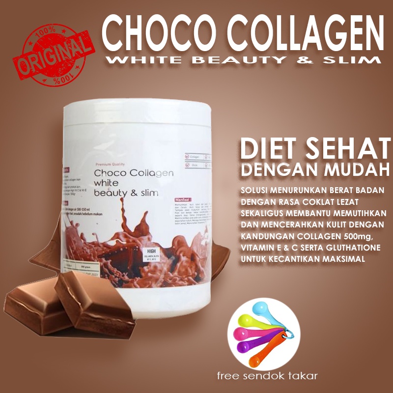 Jual Minuman Coklat Kolagen Choco Collagen Pengencang Kulit Pelangsing Badan | Shopee Indonesia