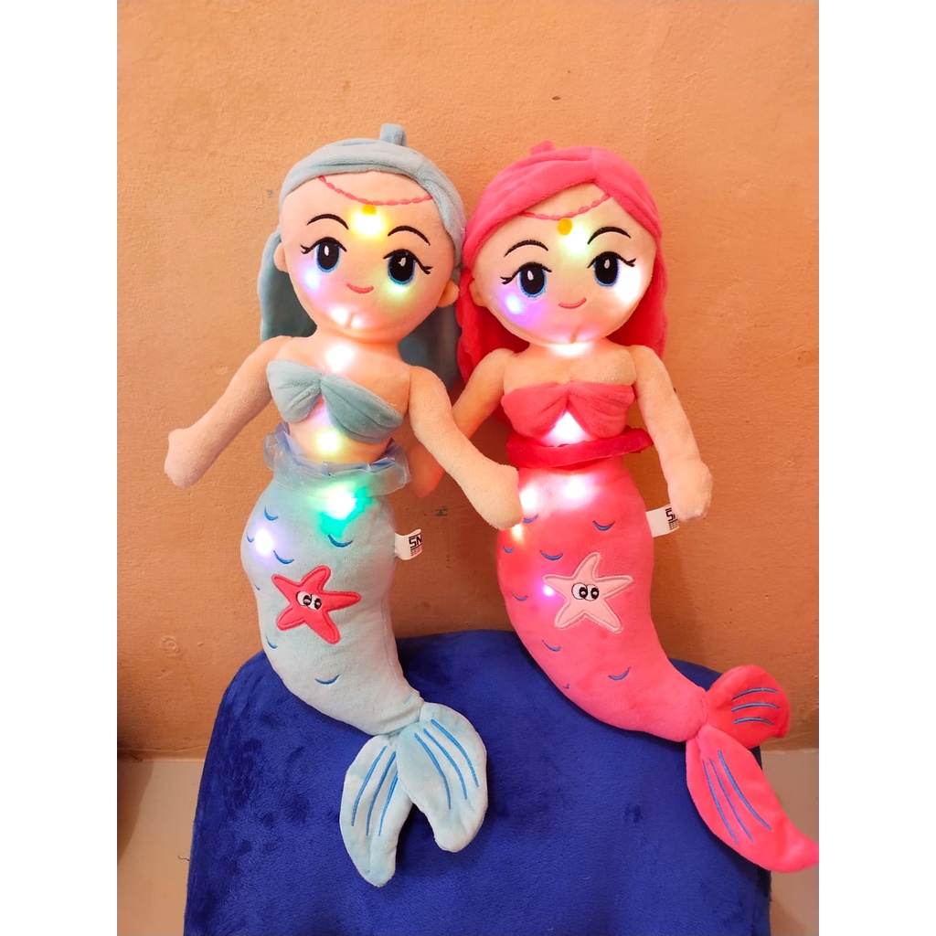 Jual Boneka Mermaid Ratu Queen Putri Duyung Import LED dapat Menyala ...
