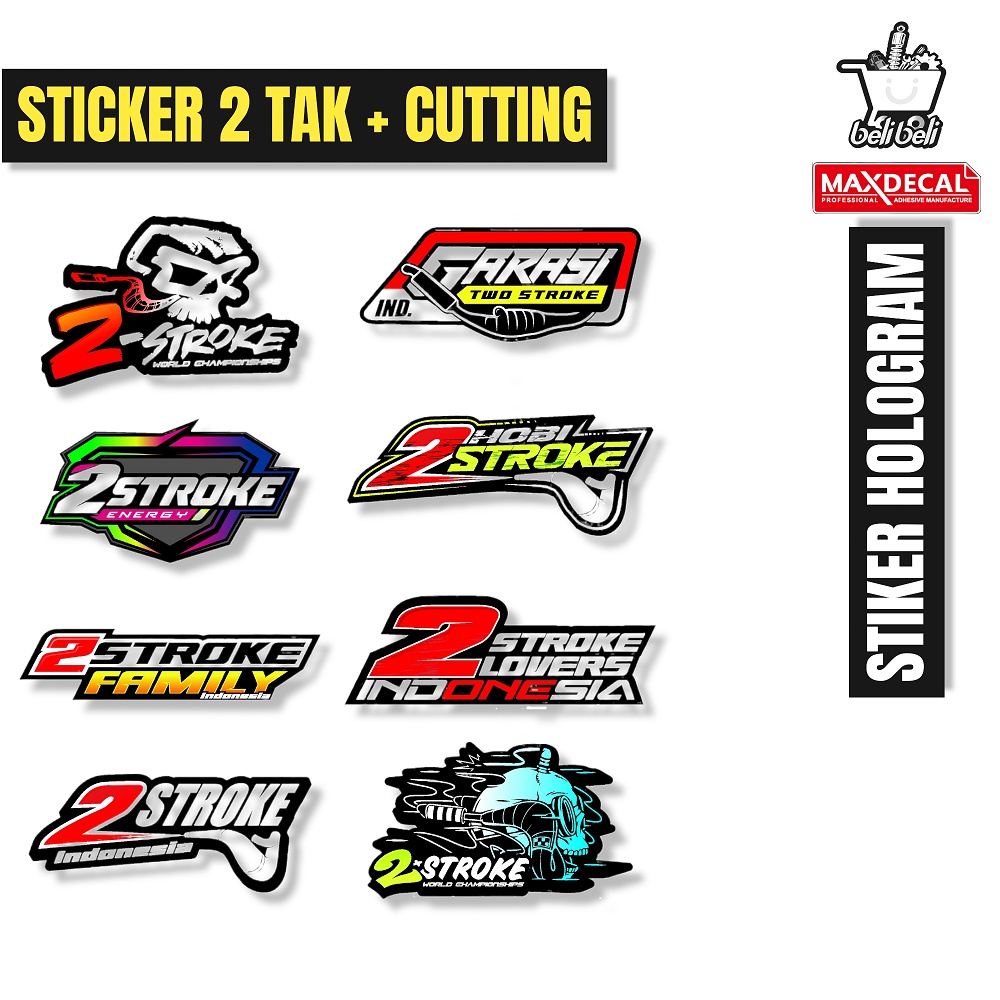 Jual sticker 2 tak terbaru / sticker two stroke viral / sticker bebek ...