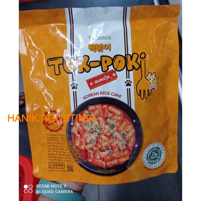 Jual Korinus K - Bunsik Tokpoki / Tteokbokki / Toppoki / Tok-Poki Pedas ...