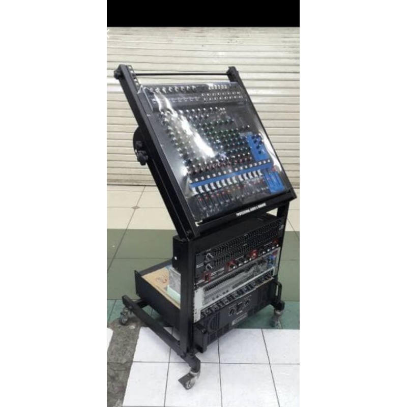 Jual Rak mixer audio 9U bahan full besi | Shopee Indonesia
