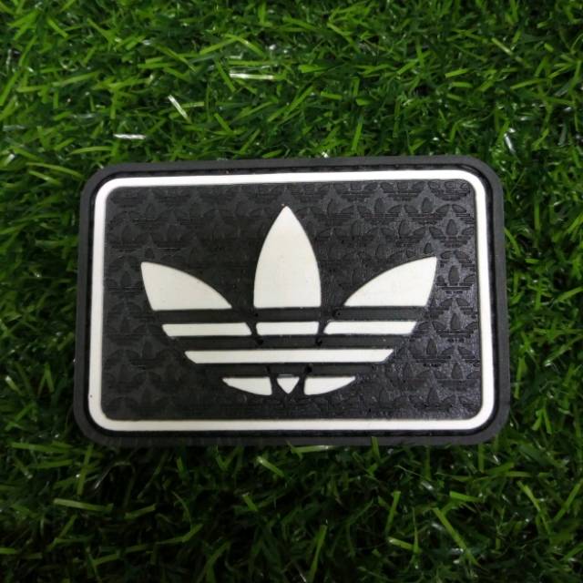Jual Rubber Patch ADIDAS Emblem Karet Velcro Velkro Pelkro Perekat ...