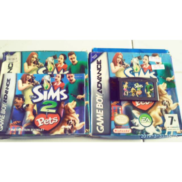 Jual Kaset gameboy advance dan NDS the sims 2 pets | Shopee Indonesia