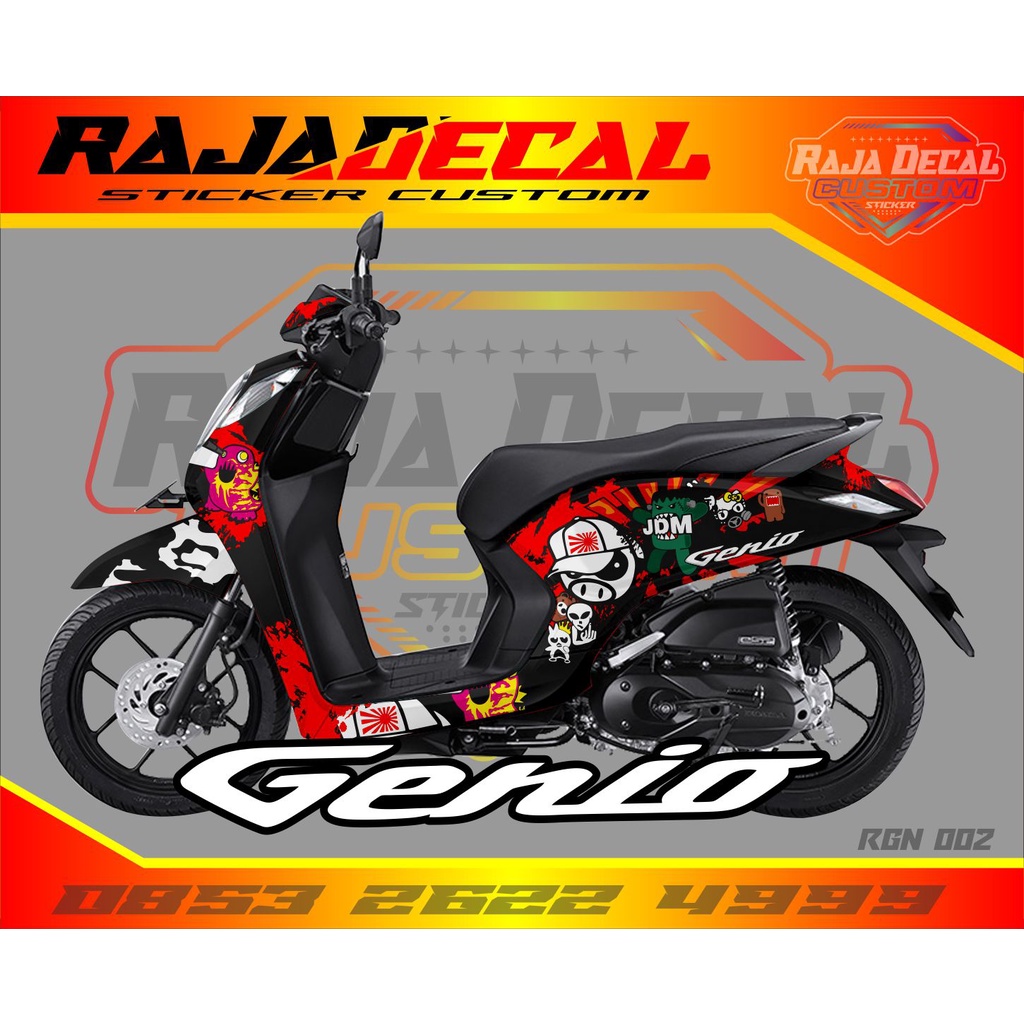 Jual Decal Sticker- Dekal Stiker Fullbody HONDA Genio Design JDM RGN ...
