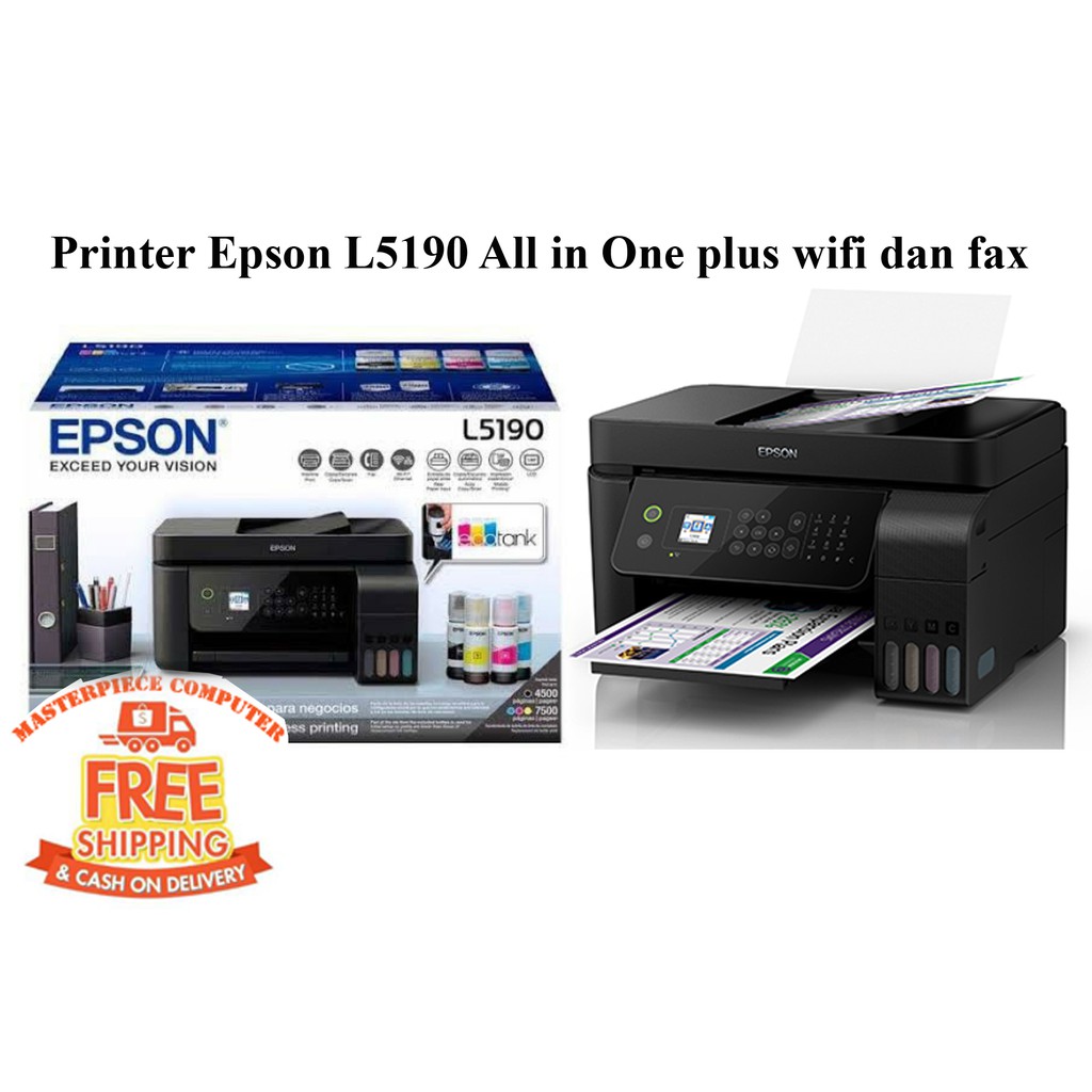 Jual PRINTER EPSON L5190 All in one PLUS WIFI & FAX | Shopee Indonesia