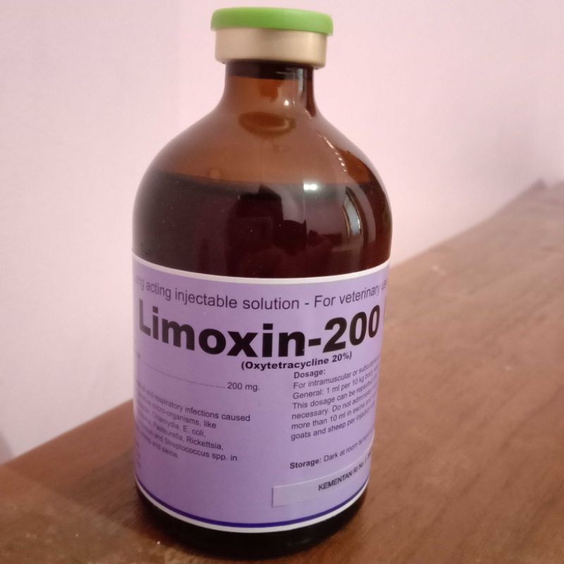 Jual Obat batuk dan pilek ternak Limoxin-200 LA 100 ml | Shopee Indonesia