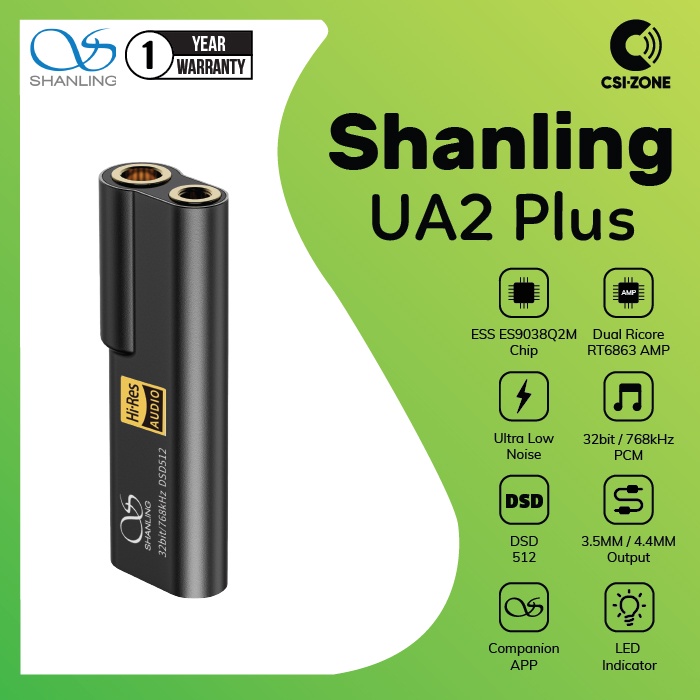 Jual Shanling UA2 Plus Portable USB DAC / Amplifier | Shopee Indonesia