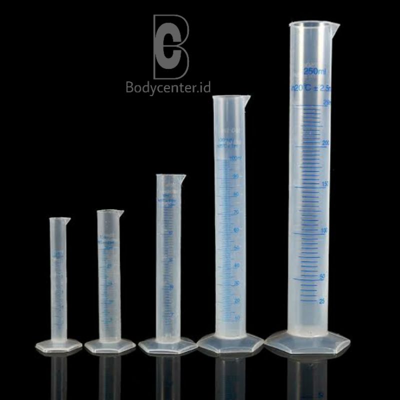 Jual Gelas Ukur Tabung Takar Plastik 10ml 25ml 50ml 100ml 250ml ...