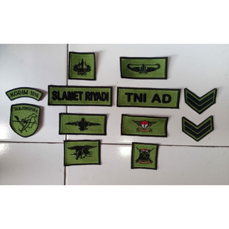 Jual Atribut papan nama TNI AD | Shopee Indonesia