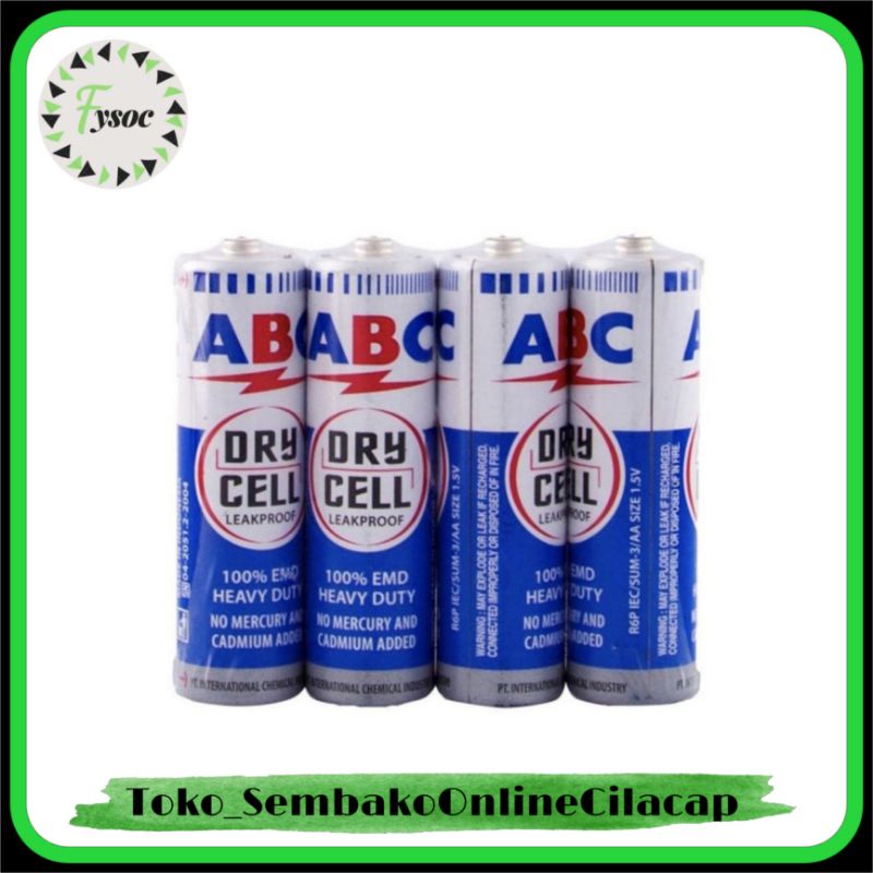 Jual BATU ABC KECIL | BATERAI AA BATU JAM DINDING | Shopee Indonesia