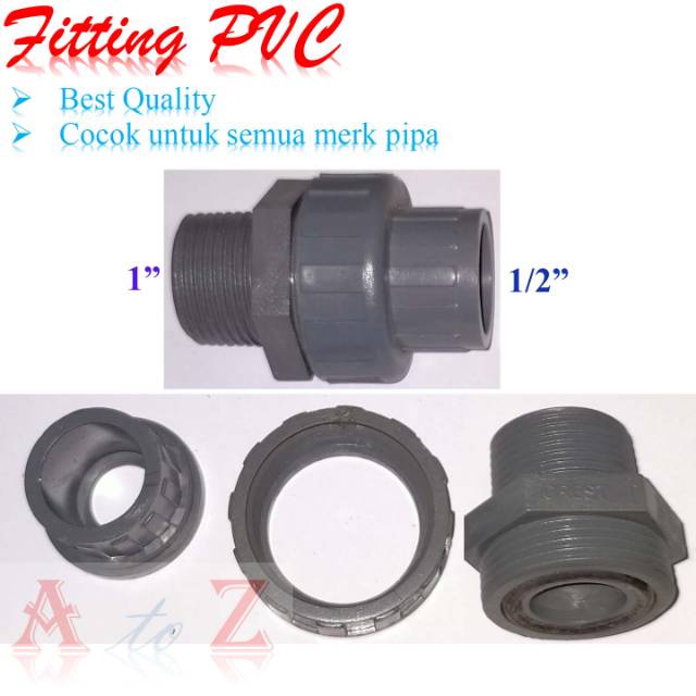 Jual Watermur 1 x 1/2 grest/ water mur/water moor/Watermoor pvc 1" x 1/2" (grest) | Shopee Indonesia