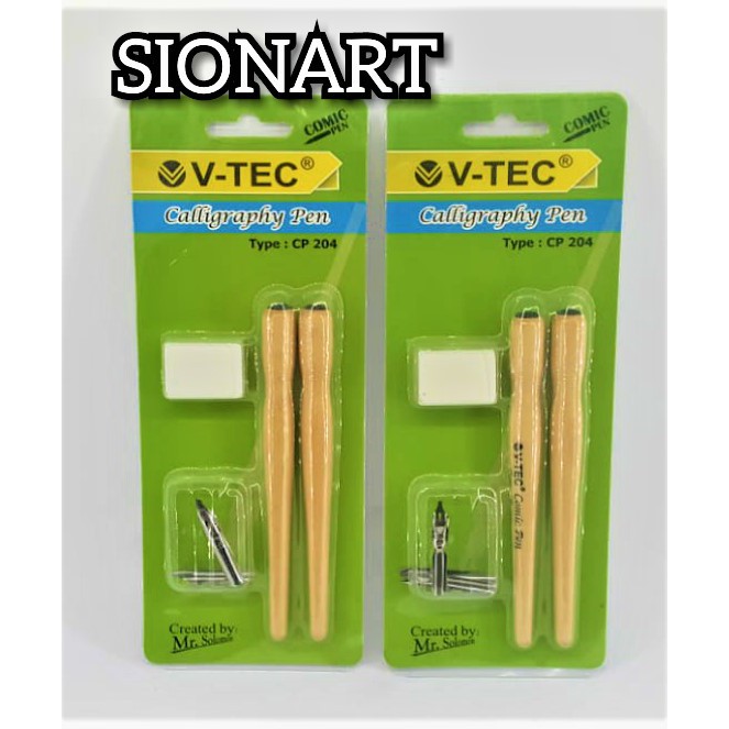 Jual Calligraphy Pen / Comic Pen / Pena Kaligrafi VTEC | Shopee Indonesia