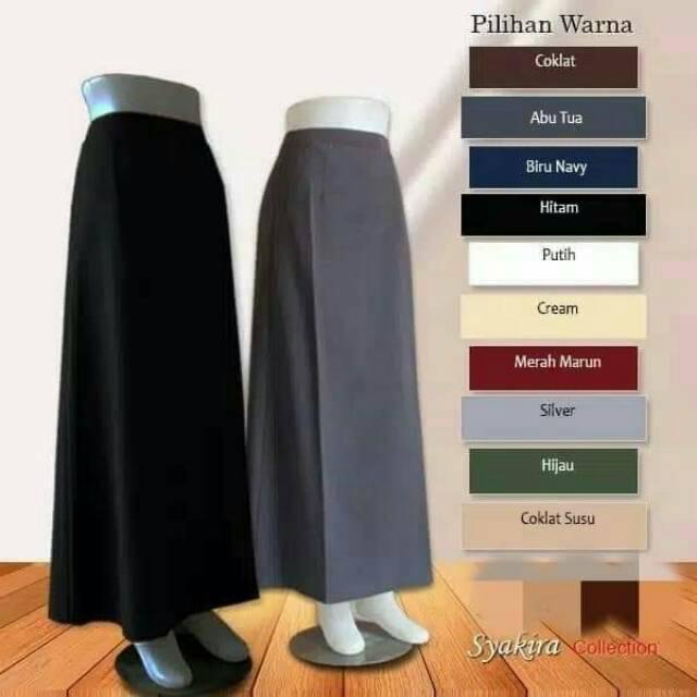 Jual M, L, XL, 2L, 3L: ROK KERJA KANTOR MODEL A PINGGANG KARET/ ROK ...