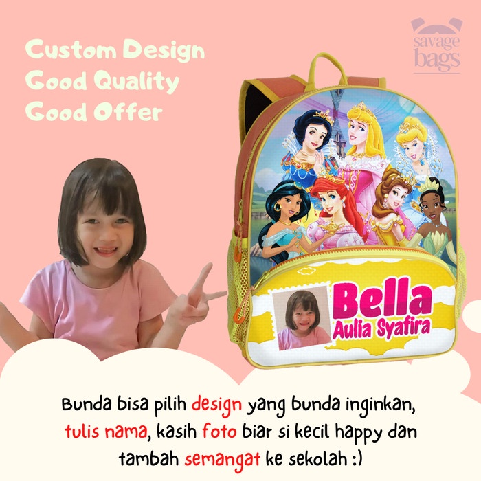 Jual Tas Anak Custom - Tema Princess - 1 HARI JADI | Shopee Indonesia