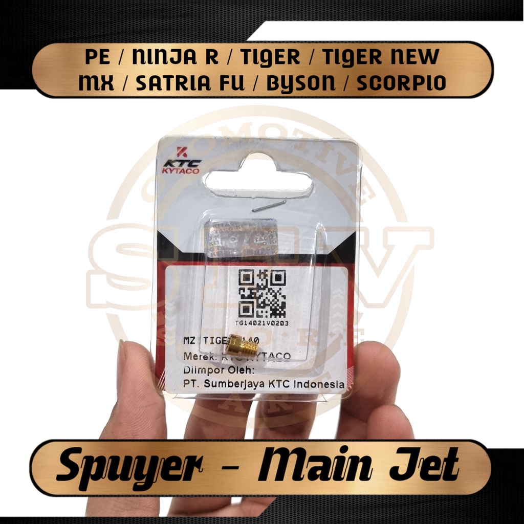 Jual Main Jet PE / Ninja R / Tiger / Mega Pro / GL Pro KTC KYTACO | Shopee Indonesia