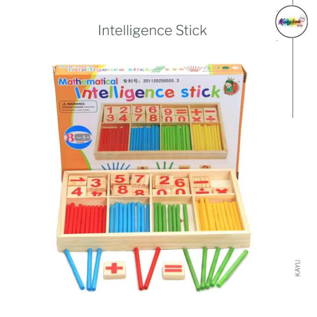 Jual Intelligence Stick Calculating Box Kotak Berhitung Mainan Kayu ...