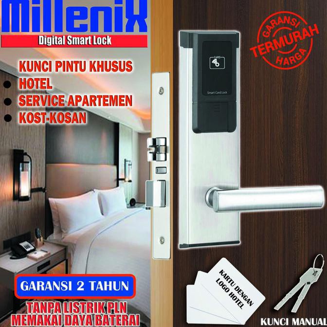 Jual Kualitas Terbaik Kunci Pintu Hotel Millenix Mx 812 Kartu And Kunci Shopee Indonesia