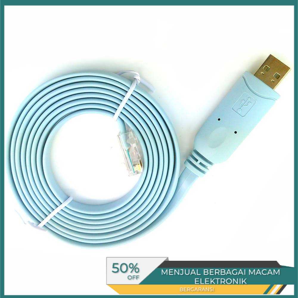 Jual kabel Console Cable USB RS232 to RJ45 Cisco Huawei Router PL2303RA ...