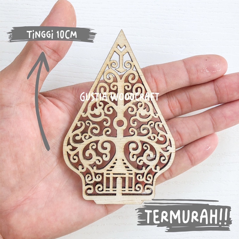 Jual Laser Cut Grafir Gunungan Wayang | Seserahan Mahar | Chipboard ...