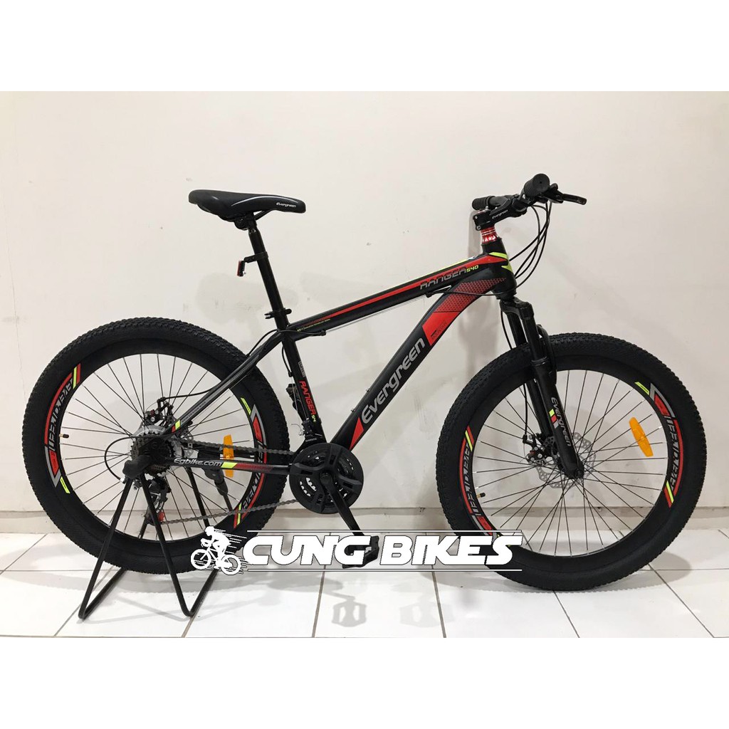 Jual Sepeda gunung MTB 26 Evergreen Type 540 Velg Tinggi Double disc ...