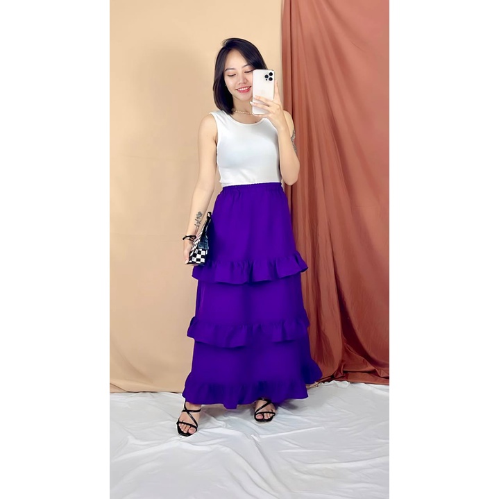 Jual RX Fashion - YORIE SKIRT KATUN TWISTCONE/ Korean Skirt / Rok ...