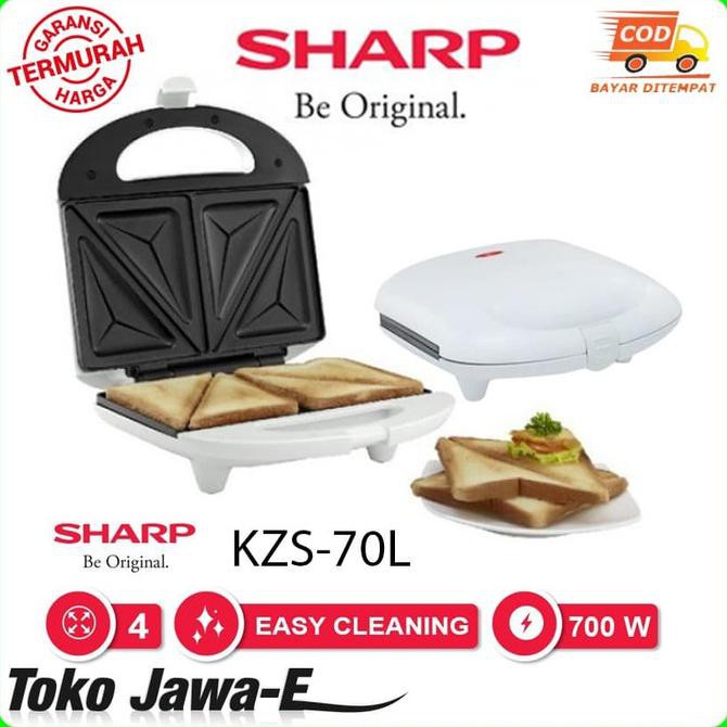 Jual Sharp Toaster KZS-70L(W) Libre SHARP Sandwich Toaster/Pemanggang ...