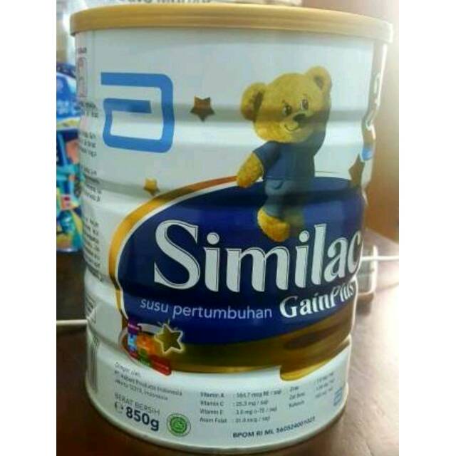 Jual Susu Similac Gain Plus kaleng 850g | Shopee Indonesia