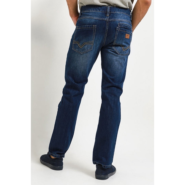 Jual Celana Panjang Jeans Pria Straight Slim Cardinal C0898BK15A ...