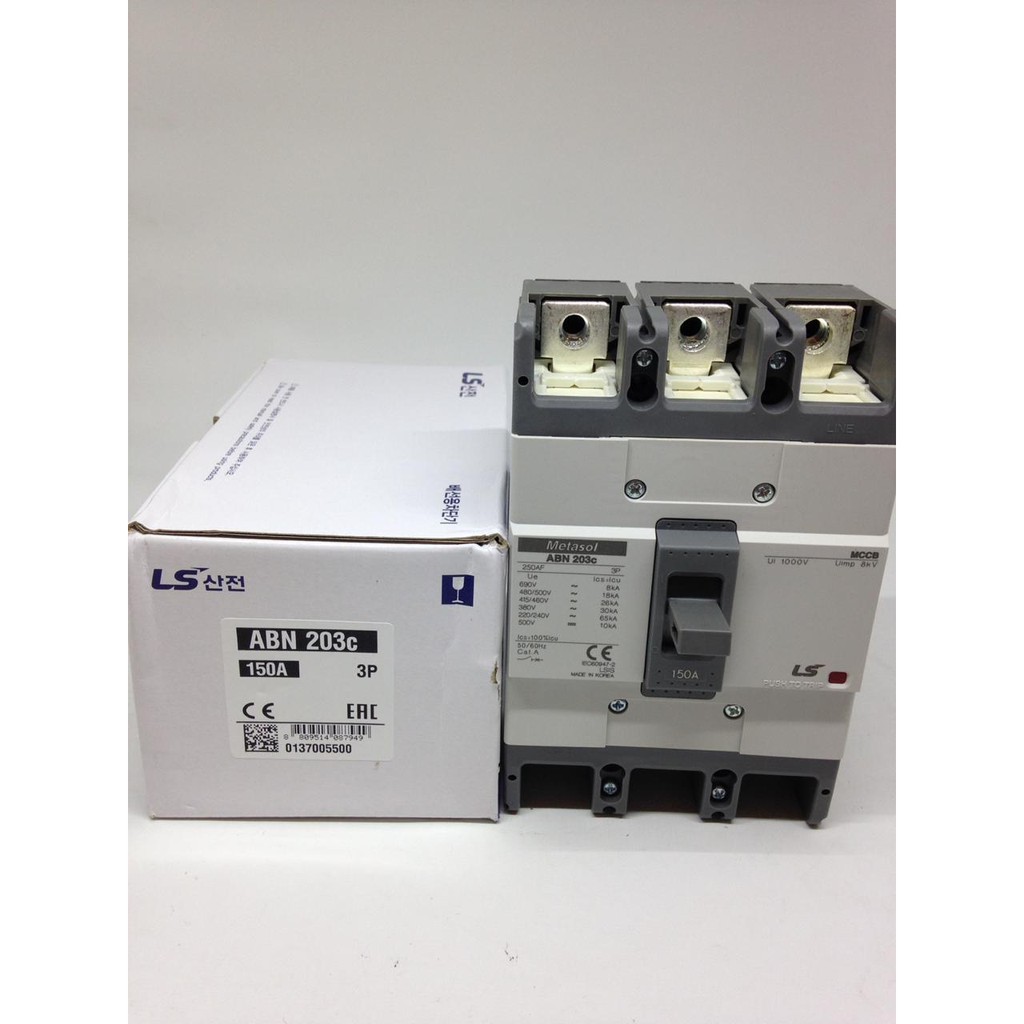 Jual MCCB 3P 150A Type ABN-203c / 30KA Merk LS | Shopee Indonesia