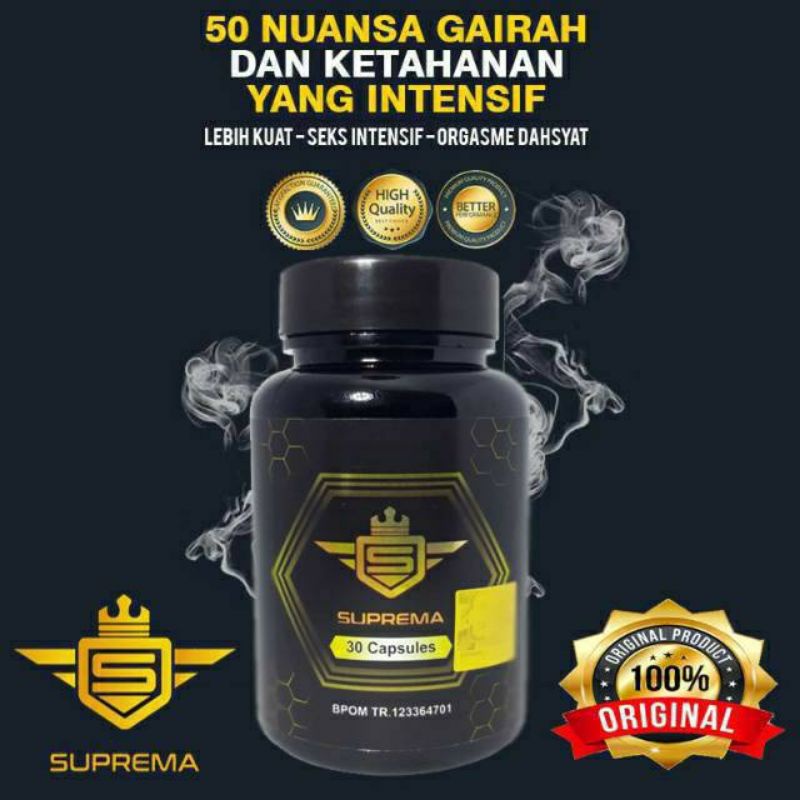 Jual SUPREMA 100% ORIGINAL OBAT KUAT PEMBESAR PENIS KHUSUS PRIA DEWASA | Shopee Indonesia