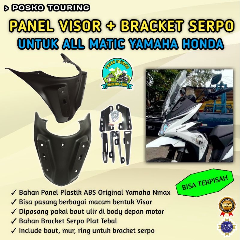 Jual Panel Visor Nmax + Bracket Serpo Semua Motor Matic Touring ...
