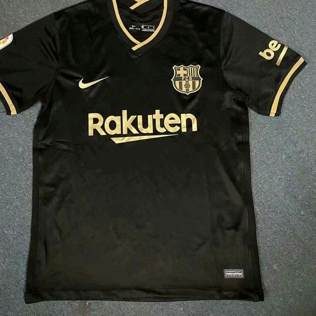 Jual Jersey Barcelona Away 2020/2021 Black HITAM Barca Away grade ori ...