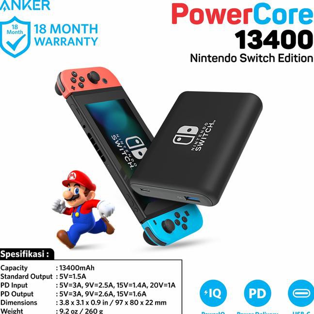 Jual PowerBank Anker PowerCore Power Delivery Nintendo Switch Edition ...