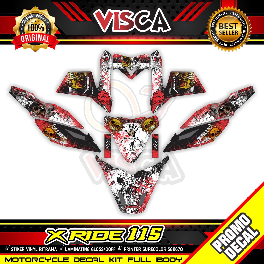 Jual Decal X Ride 115 Full Body Stiker X Ride 115 Full Body Striping X ...