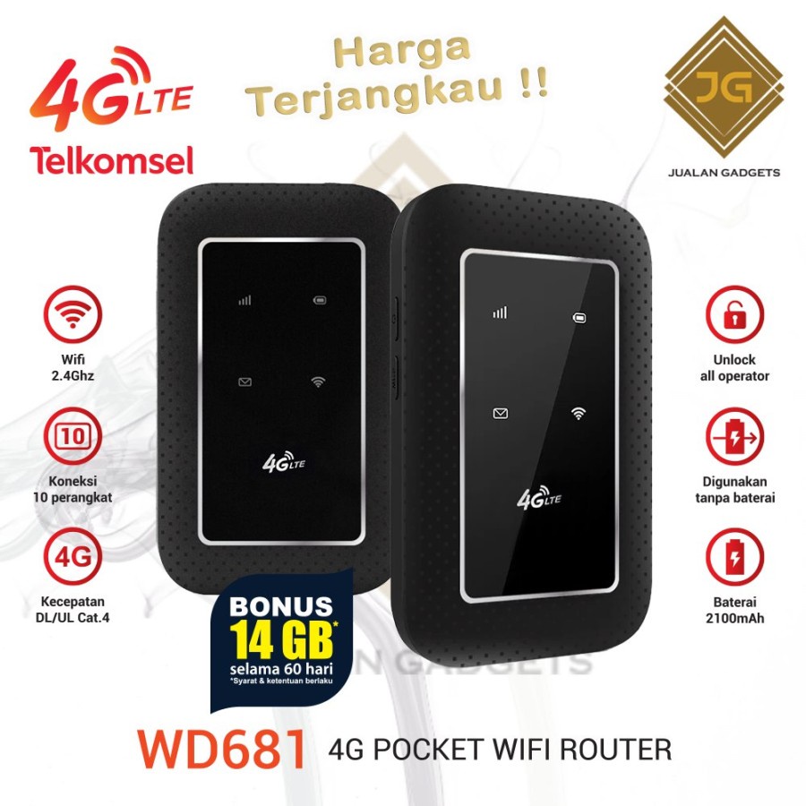 Jual Modem Mifi Wifi 4G Telkomsel Unlock All Operator JIO JMR591 ...