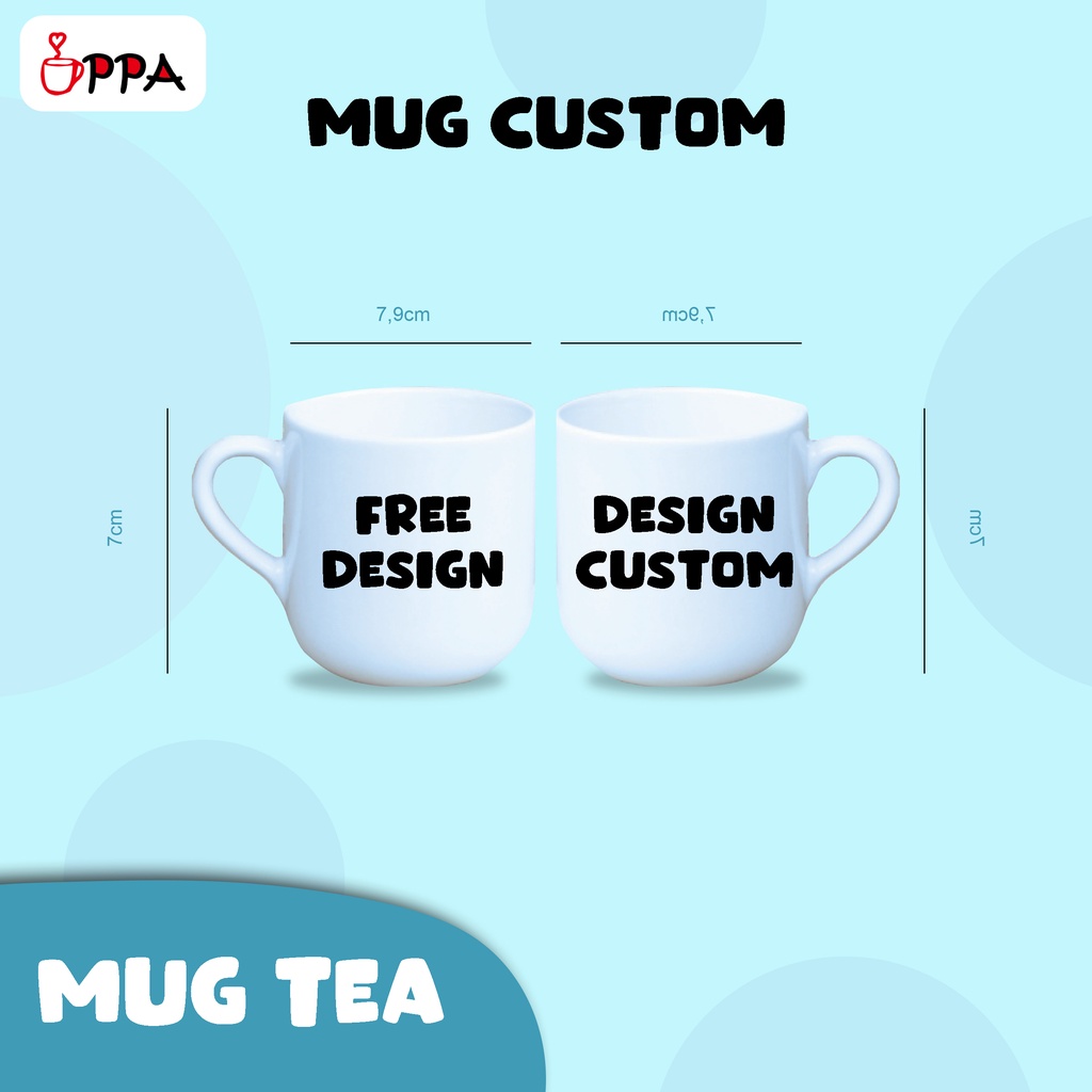 Jual MUG TEA CUSTOM SATUAN / MUG CUSTOM / GELAS CUSTOM (PALING MURAH ...