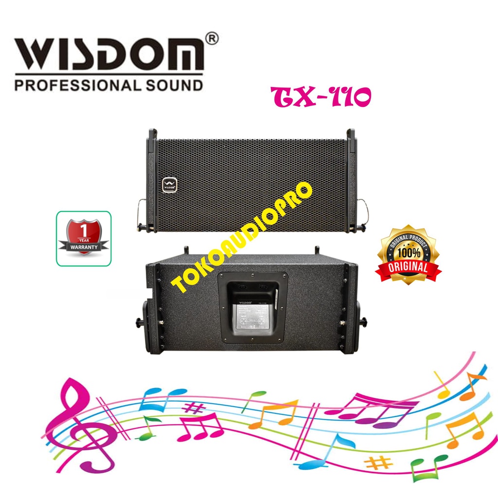 Jual Wisdom TX110 Speaker Line Array Pasif Original Speaker Wisdom tx ...