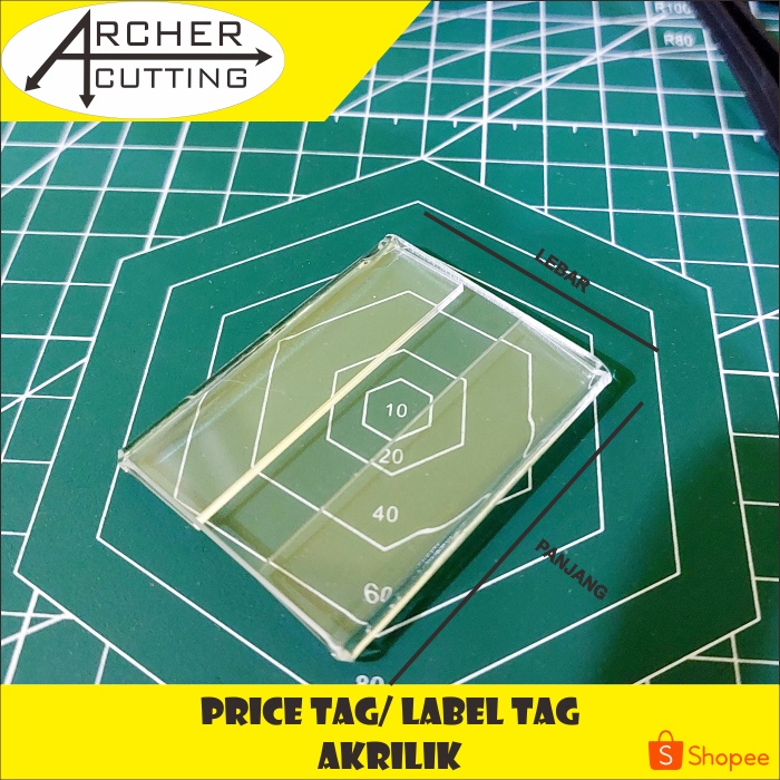 Jual LABEL TAG PRICE TAG DISPLAY HARGA AKRILIK | Shopee Indonesia