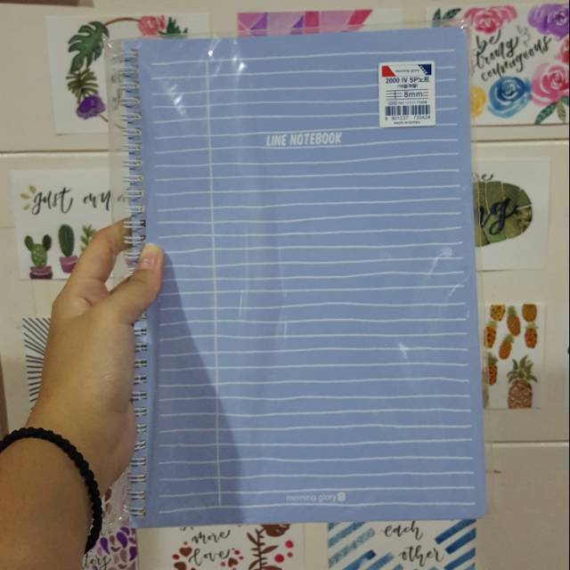 Jual NOTEBOOK Buku Tulis Morning Glory LUCU MADE IN KOREA SPIRAL RULED ...