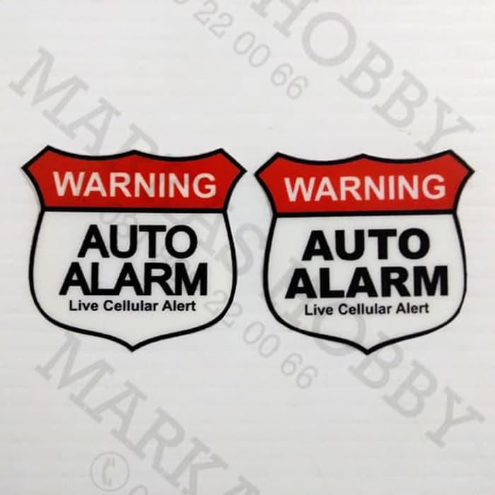 Jual Stiker / Sticker Alarm Warning Auto Alarm | Shopee Indonesia