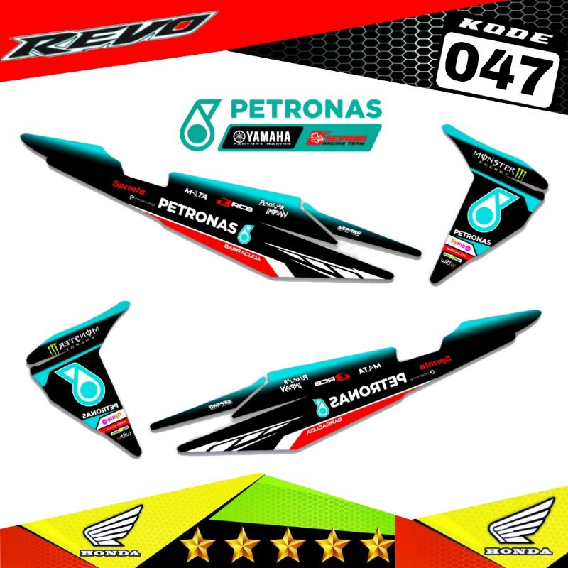 Jual Decal Sticker Striping Variasi REVO 100 2007-2009 PETRONAS MOTO GP ...