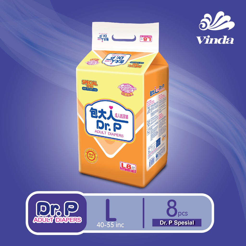 Jual Dr. P Special Popok Dewasa Perekat L 8 pcs | Shopee Indonesia