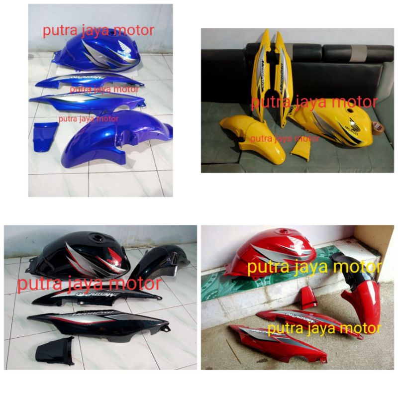 Jual bodi set Megapro Primus 2008 warna biru dan kuning.merah..hitam ...